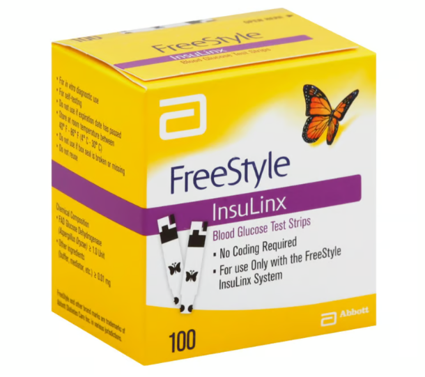 FREESTYLE INSULINX TEST STRIPS 100 COUNT – USA MEDICAL SURPLUS